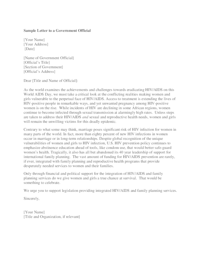 4+ Government Letter Formats - Word Excel Templates