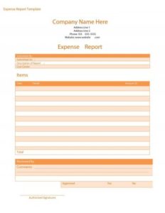 10+ Free Expense Report Templates - Word Excel Templates